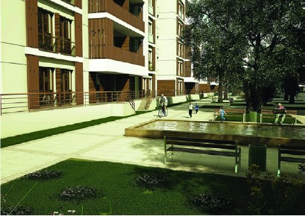 1400 sqm of green spaces - Marvela Compound